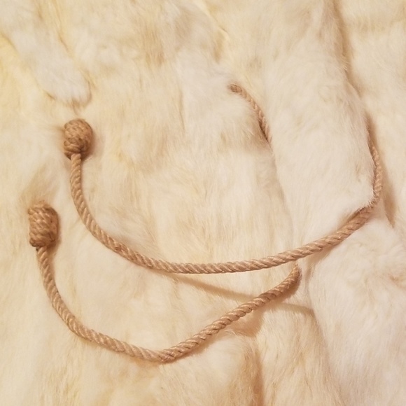 Jacques Aran | Jackets & Coats | Vintage Cream White Rabbit Fur Coat ...